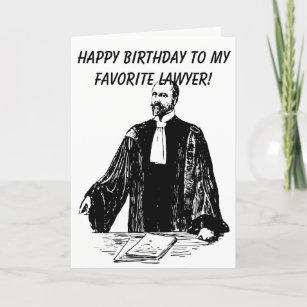 Lawyer Birthday Cards | Zazzle