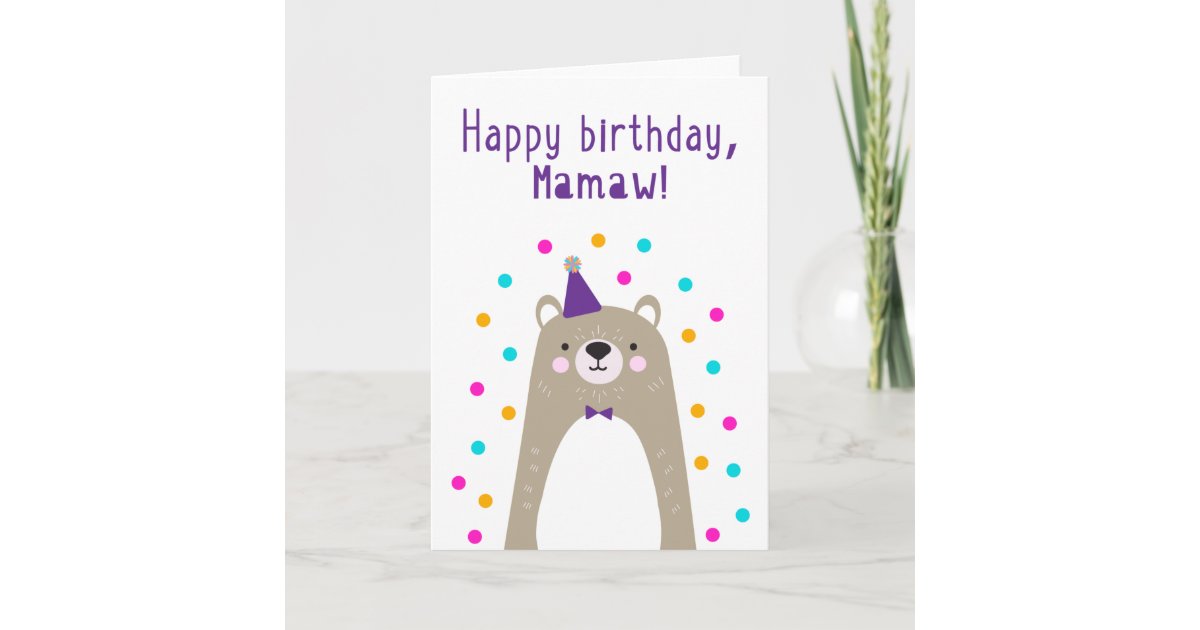 Birthday Card for Mamaw | Zazzle