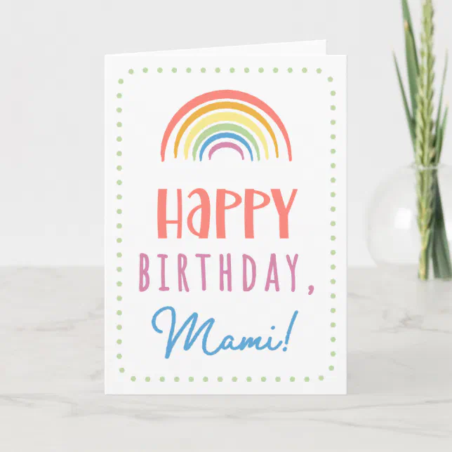 Birthday Card for Mami | Zazzle