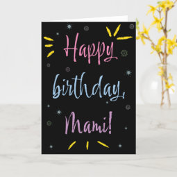 Birthday Card for Mami | Zazzle