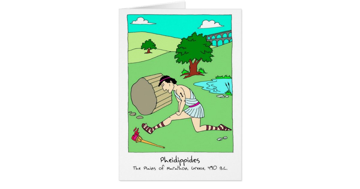 Birthday Card for Marathoner - Pheidippides | Zazzle.com