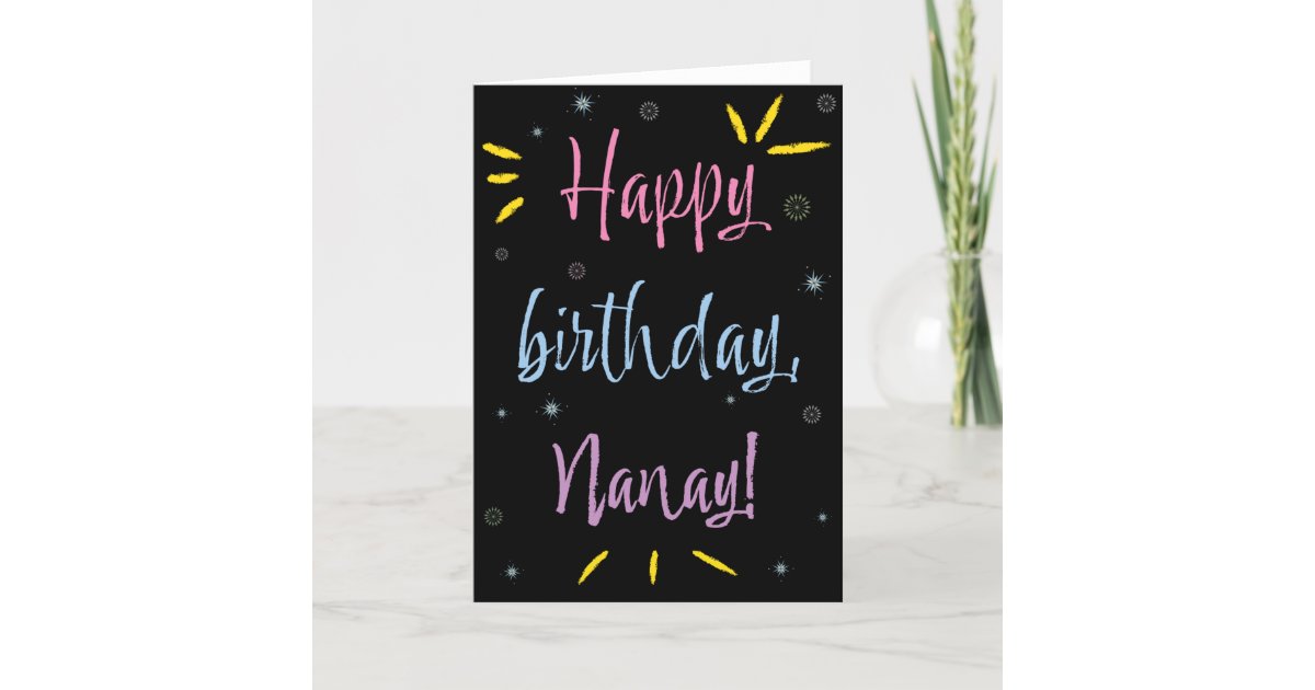 Birthday Card for Nanay | Zazzle