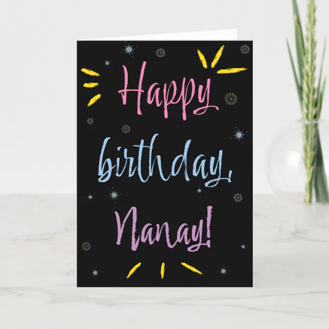 Birthday Card for Nanay | Zazzle