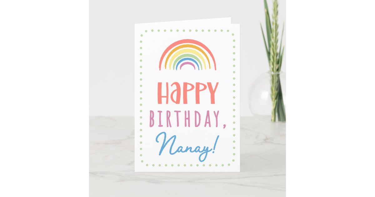Birthday Card for Nanay | Zazzle