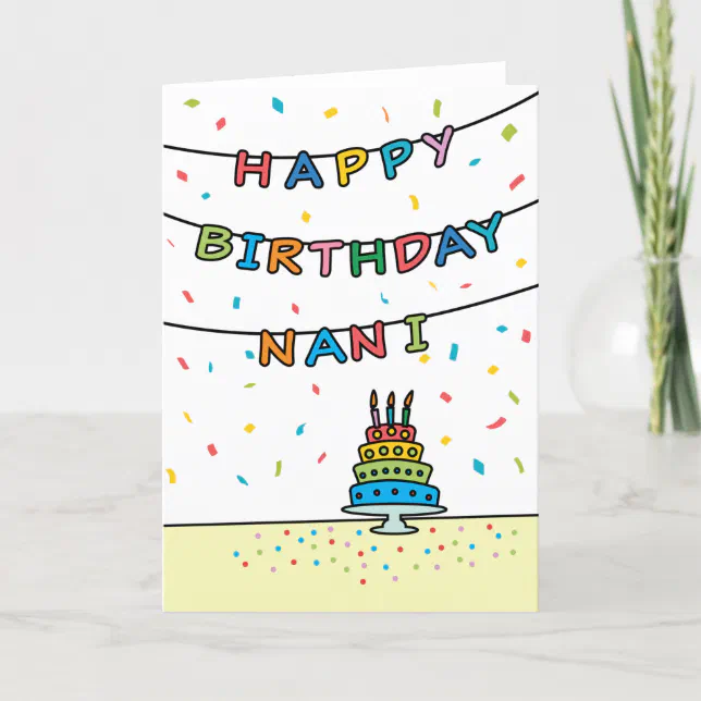 Birthday Card for Nani | Zazzle