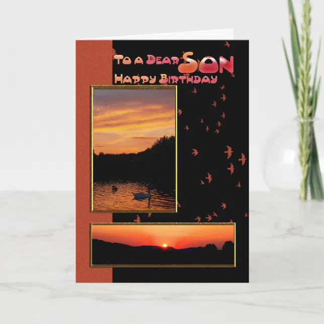 Birthday Card for Son, Dear Son | Zazzle