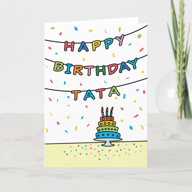 Birthday Card for Tata | Zazzle