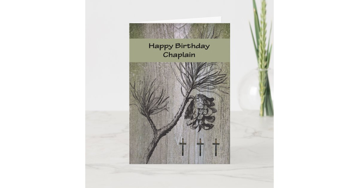 Birthday Card for Your Chaplain, Religious | Zazzle.com