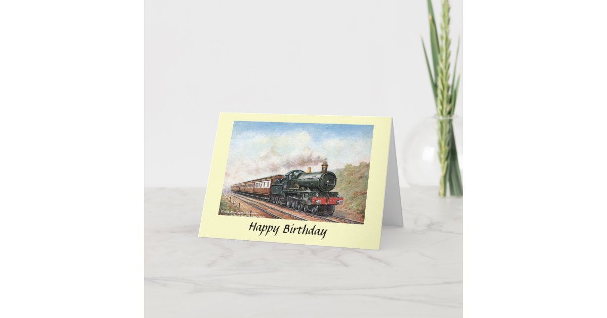 Birthday Card - GWR London to Birmingham Train | Zazzle