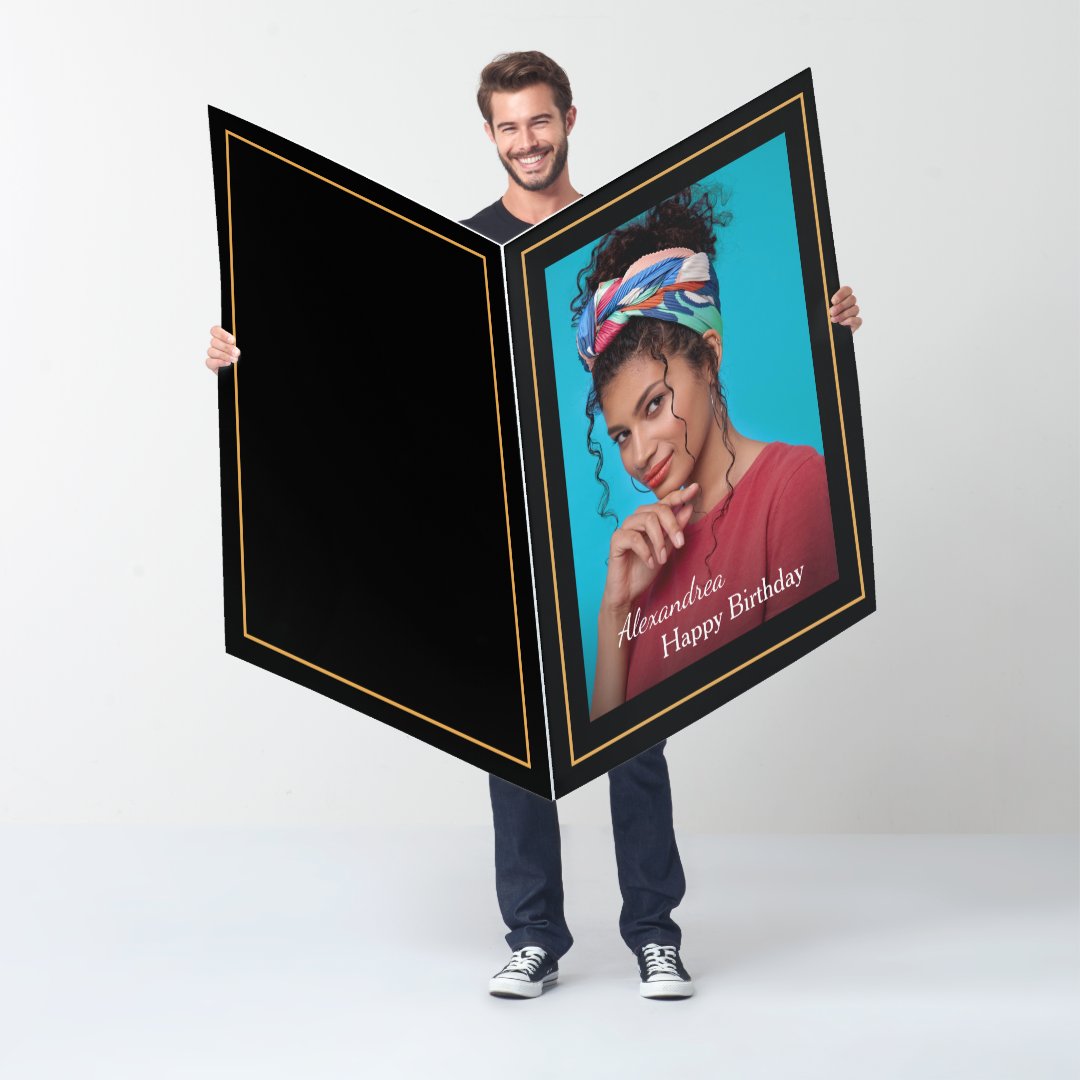 Birthday Card Photo Custom Big 36 x 48 Inches | Zazzle