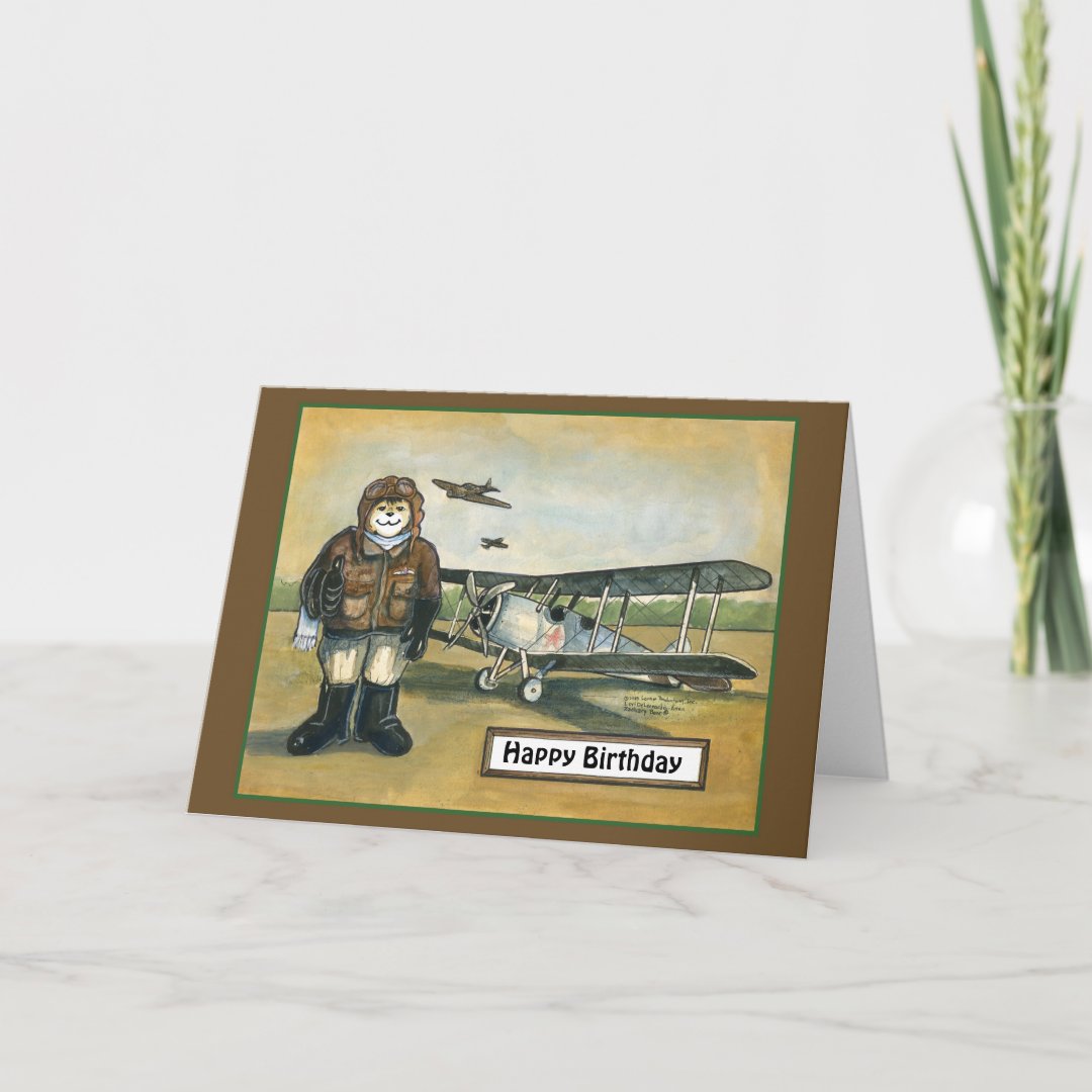 Birthday Card - Pilot | Zazzle