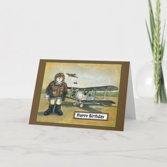Birthday Card - Pilot | Zazzle