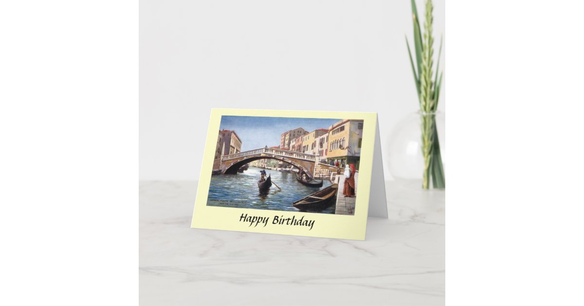 Birthday Card - Venice, Italy | Zazzle