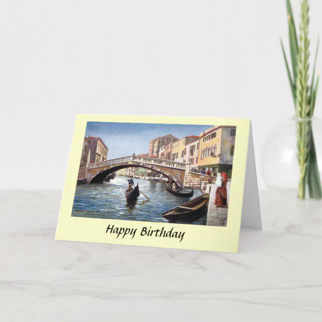 Birthday Card - Venice, Italy | Zazzle