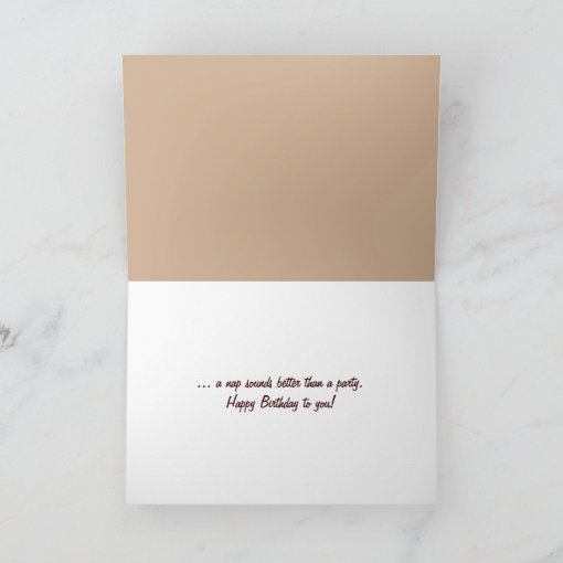 Birthday Cat Nap Card | Zazzle