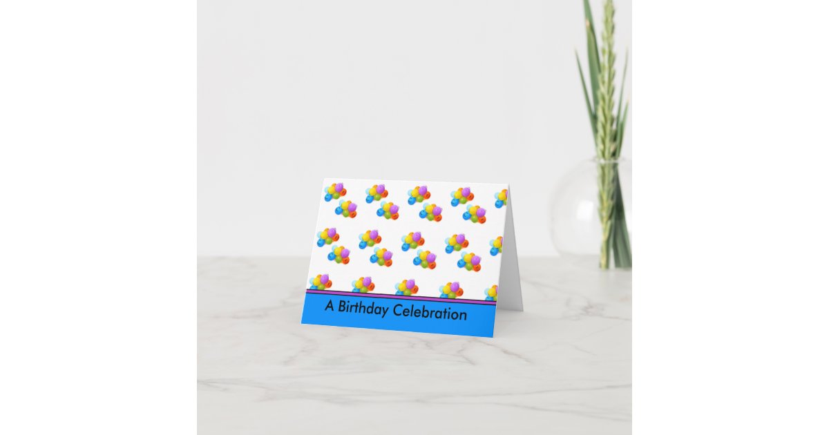 Birthday Celebration Note Card and/or Invitations | Zazzle