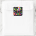 birthday-celebration square sticker | Zazzle