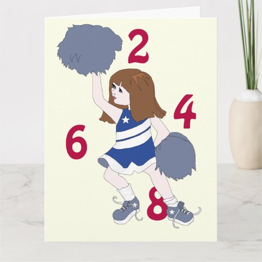 Birthday Cheerleader Card | Zazzle.com