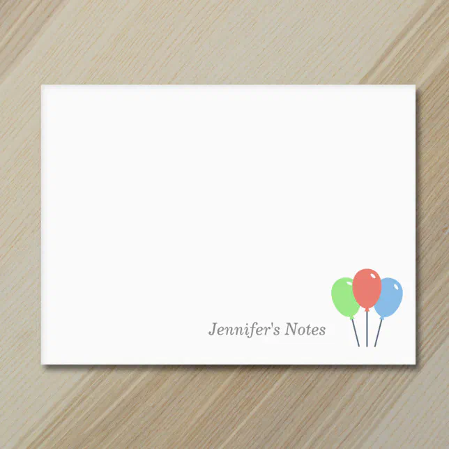 Birthday Colored Balloons Post-it Notes | Zazzle