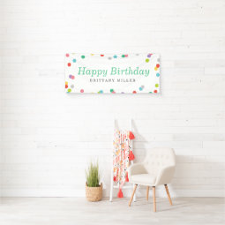 Birthday Confetti Banner | Zazzle