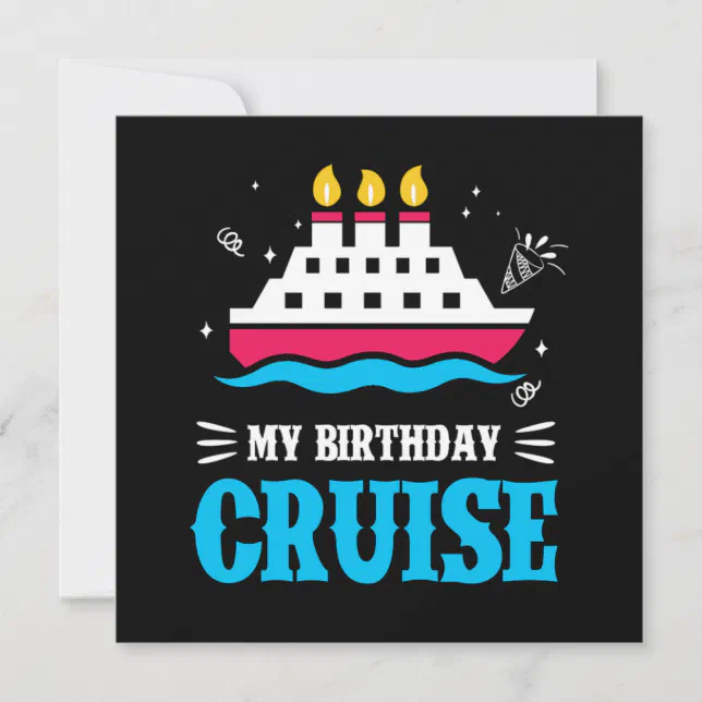 Birthday Cruise Cruising Cruise Ship Holiday Vacat Invitation | Zazzle