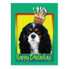 Happy Birthday Cavalier King Charles Spaniel Postcard | Zazzle.com