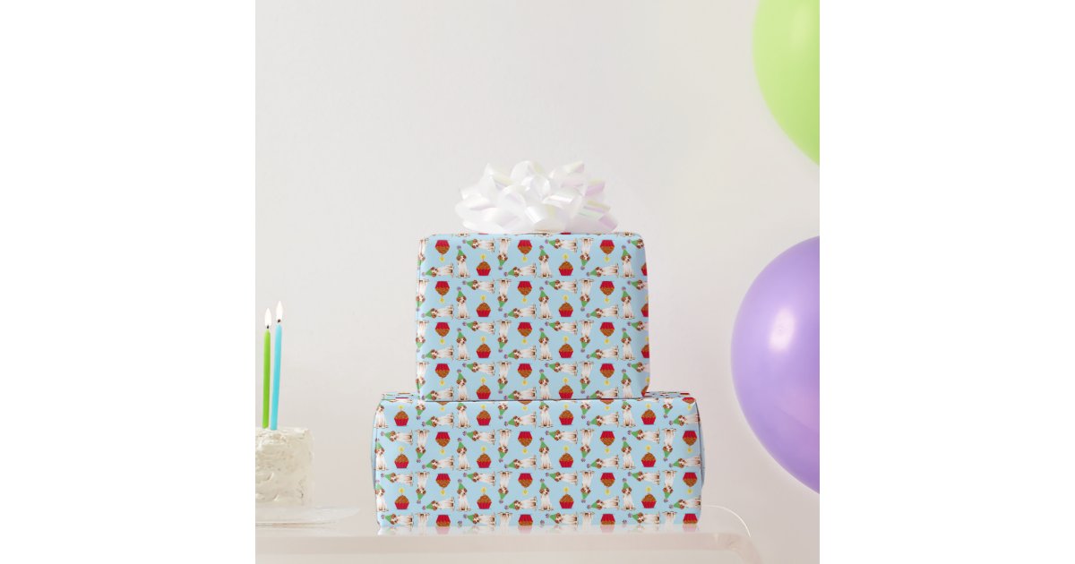 Birthday Cupcake Pointer Wrapping Paper | Zazzle