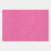 Birthday Cupcakes Purple and Pink Glitter Set of 3 Wrapping Paper ...