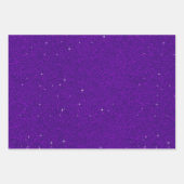 Birthday Cupcakes Purple and Pink Glitter Set of 3 Wrapping Paper ...