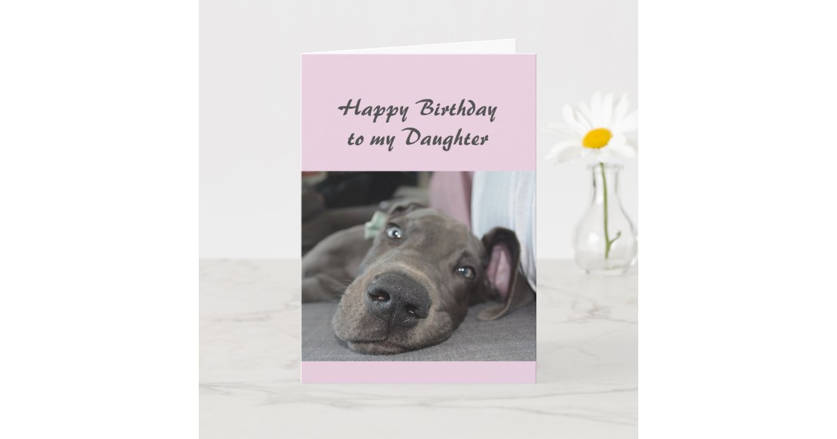 Birthday DaughterFun Dog definition of Relax Humor Card | Zazzle