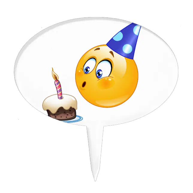 birthday emoji cake topper | Zazzle