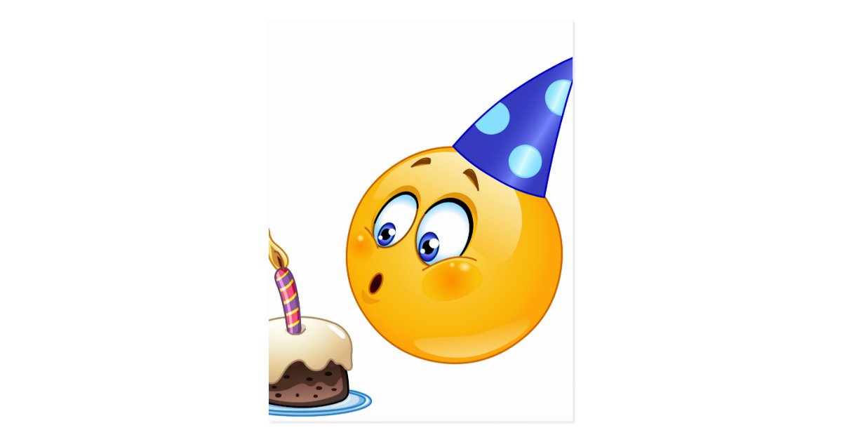 birthday emoji postcard | Zazzle.com