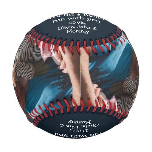 Birthday Father's Day From Kids to Dad Photo Baseball | Zazzle