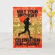 Birthday Female Runner Sport Theme Card | Zazzle