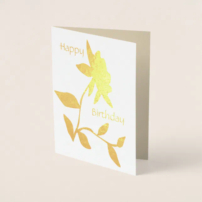 Birthday foil Card | Zazzle