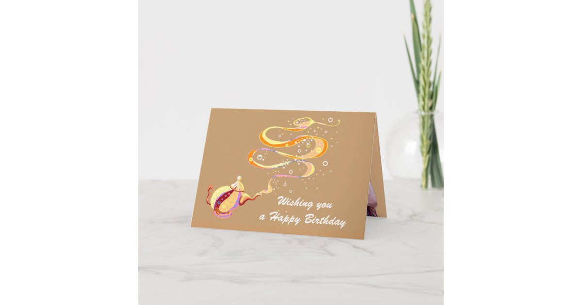 Birthday genie card | Zazzle
