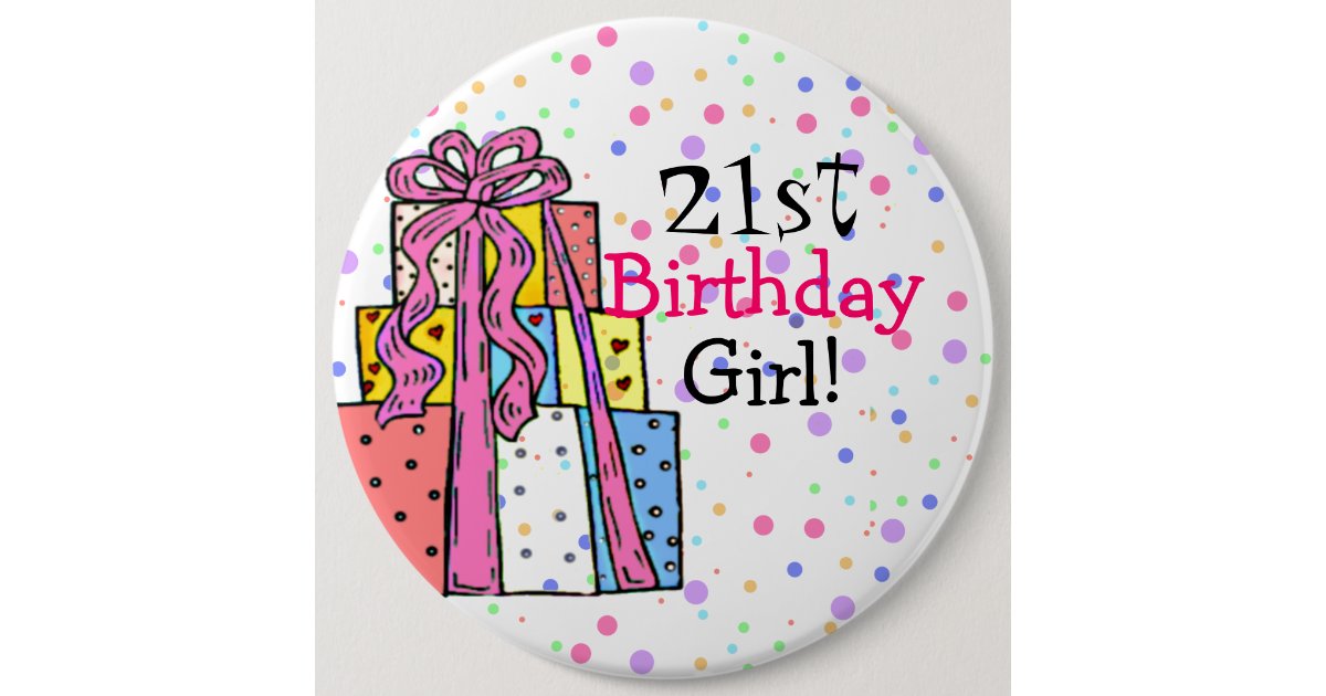 Birthday Girl Button | Zazzle