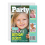 Birthday Girl Magazine Cover 3 Photos Party Invitation | Zazzle