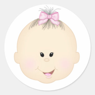 Baby Face Stickers | Zazzle