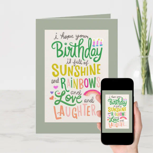 Birthday, Greeting Card, Vertical Card | Zazzle