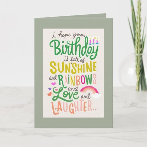 Birthday, Greeting Card, Vertical Card | Zazzle