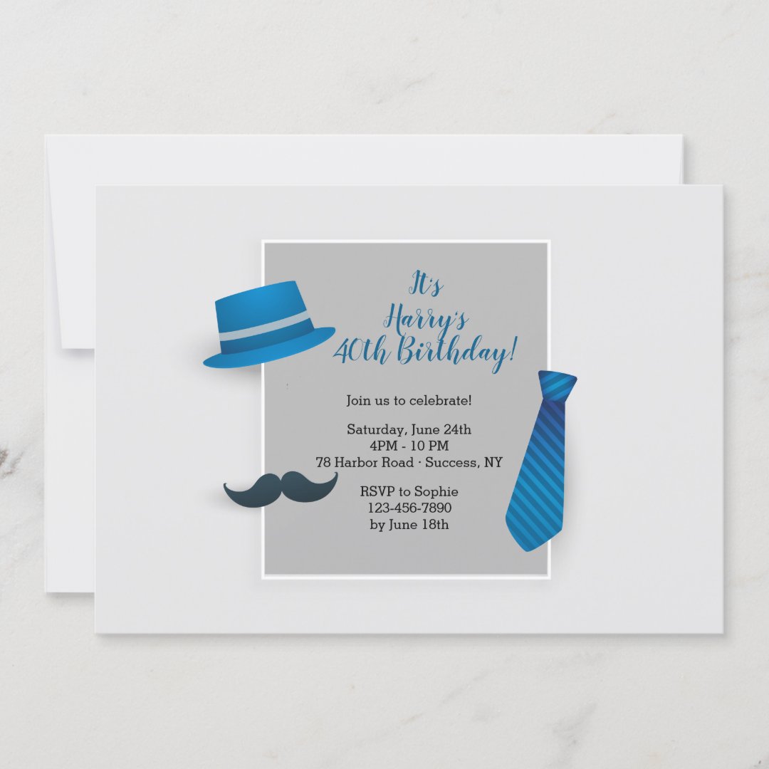 Birthday Guy Invitation | Zazzle
