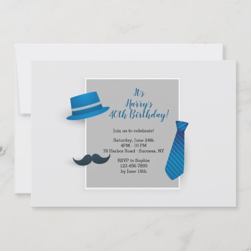 Birthday Guy Invitation | Zazzle