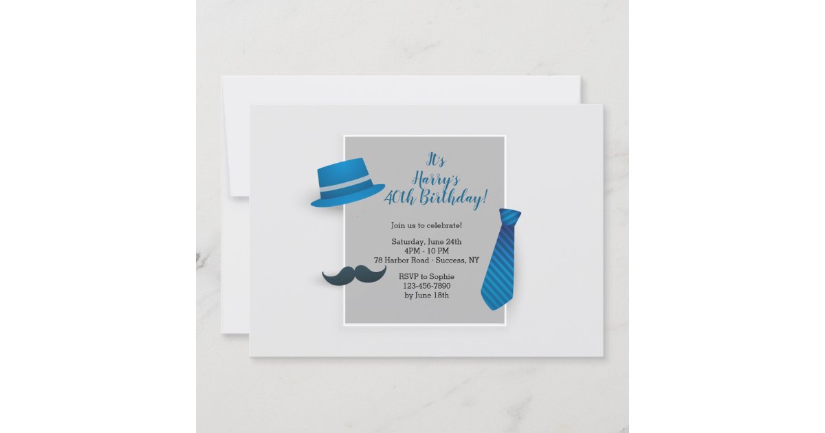 Birthday Guy Invitation | Zazzle