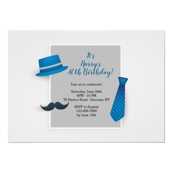Birthday Guy Invitation | Zazzle.com