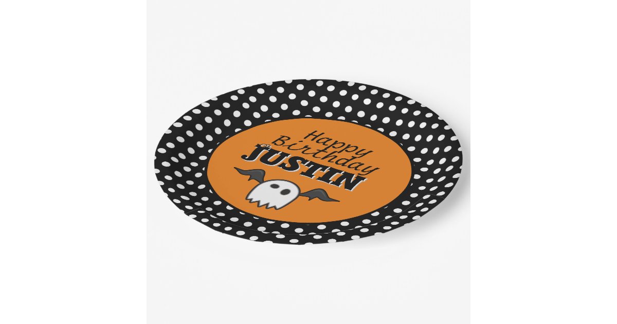 Birthday Halloween Paper Plates | Zazzle