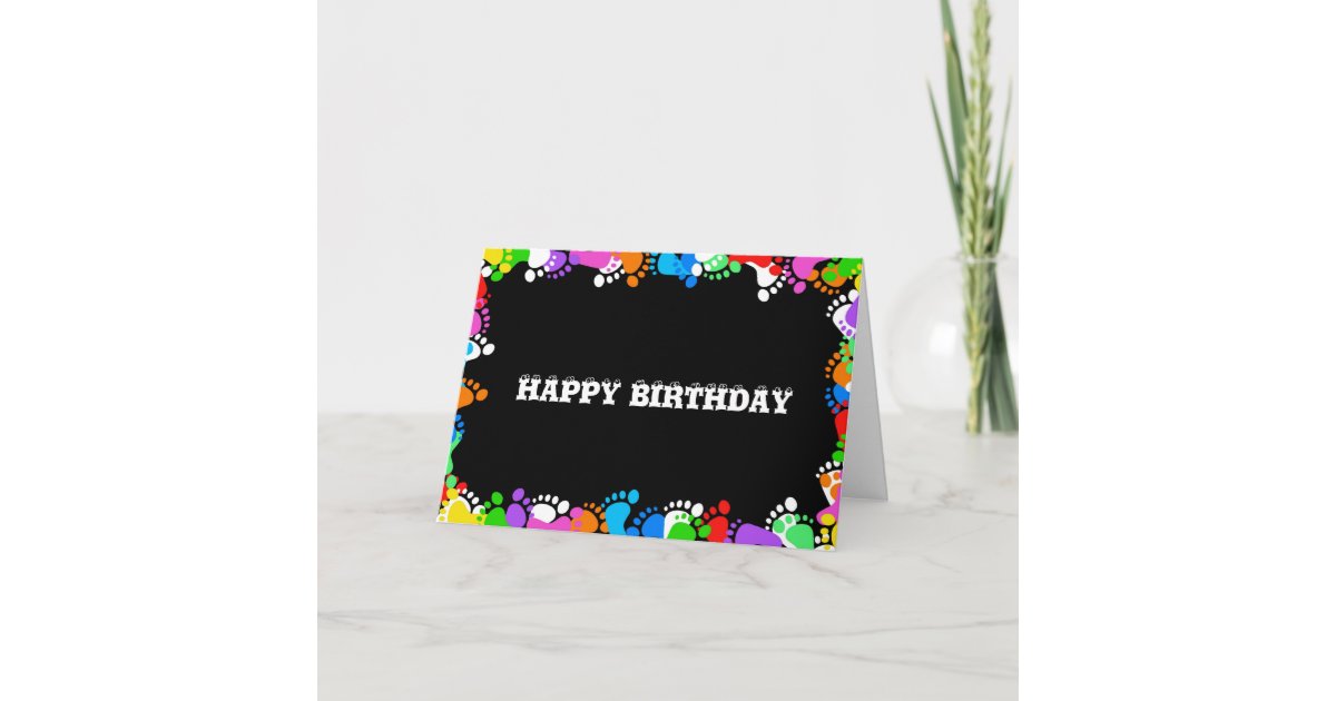 Birthday Happy Feet Card | Zazzle