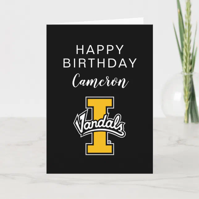 Birthday | Idaho Vandals Logo Card | Zazzle