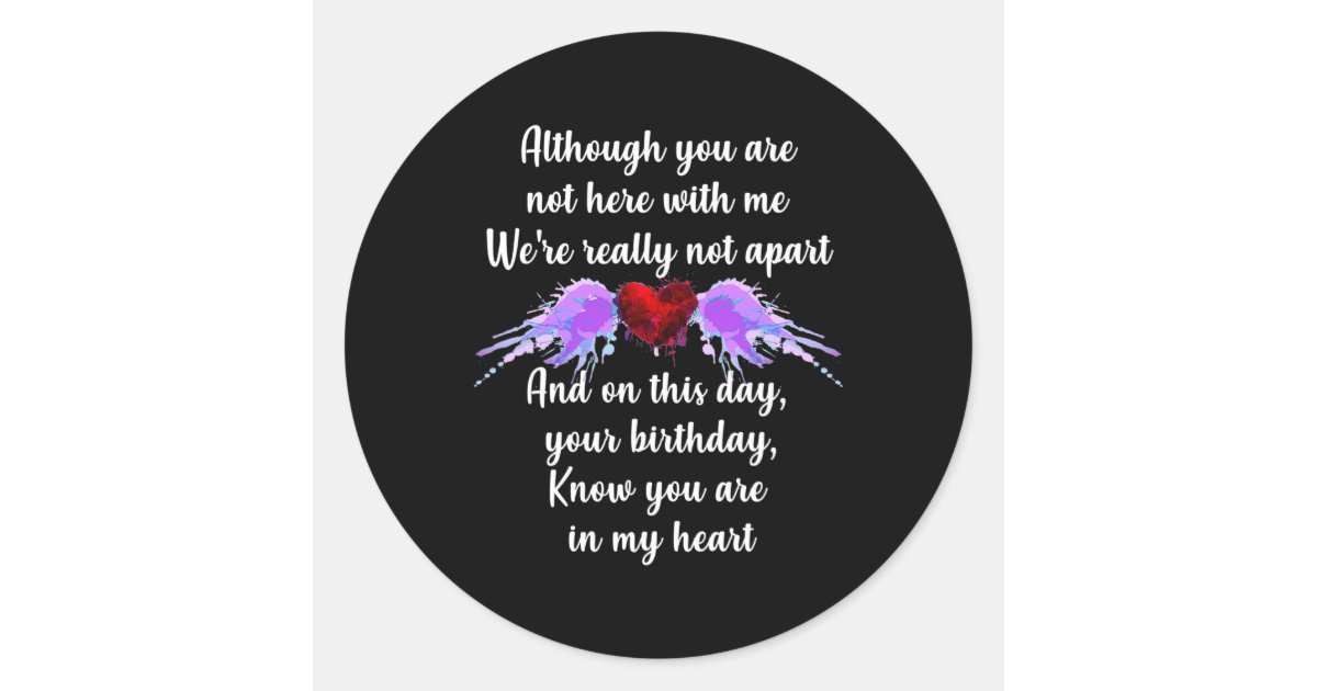 Birthday in Heaven Overdose Awareness Angelversary Classic Round ...