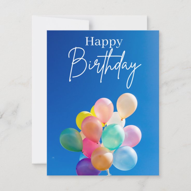 Birthday invitation Happy Birth day Card | Zazzle